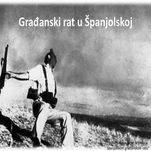 Građanski rat u Španjolskoj | PPTX