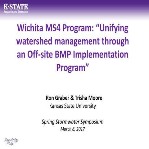 Off-Site BMP Implementation Program | PPTX