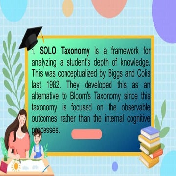 SOLO TAXONOMY BY ....................... | PPTX