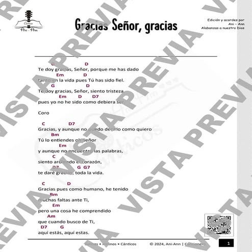 Gracias Señor Acordes De Guitarra Gracias” El Nuevo Trabajo