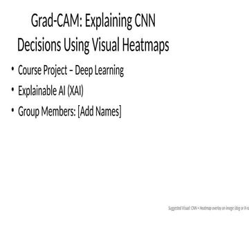 Grad-CAM (Gradient-weighted Class Activation Mapping) GradCAM_Project ...