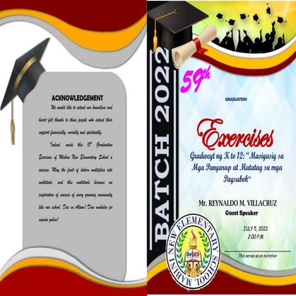 GRAD COVER Graduation program powerpoint presentation | DOCX