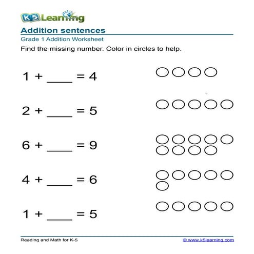 Grade 1-addition-sentences-a | PDF