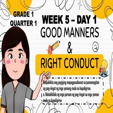 Grade 1 daily lesson log. week 6 day 1 to 5 GMRC | DOCX