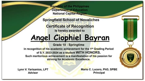 Certificate Template for 1.pptx for recognition day and moving up ...