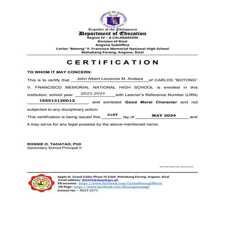 GRADE-10-GOOD-MORAL.docx certificate good moral | DOCX