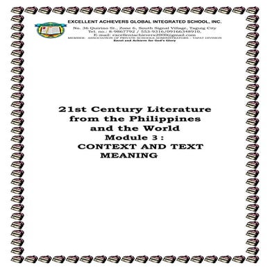 CONTEXT AND TEXT MEANING | DOCX