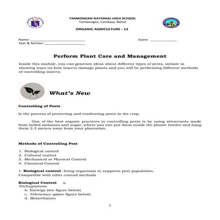 Grade-12 module | DOCX | Agriculture | Industries