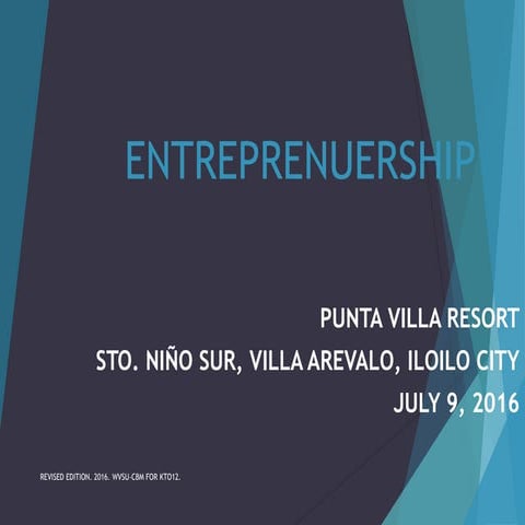 Grade-12-Entreprenuership.pdf entrepreneur | PDF