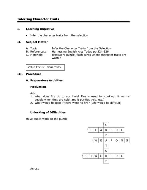 The Lesson Plan | DOCX | Educational Assessment | Education