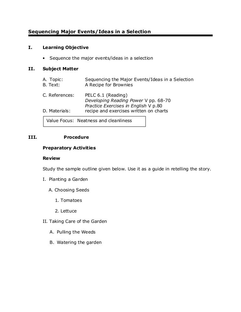 Grade 6-english-reading-major-events-ideas-in-a-selection