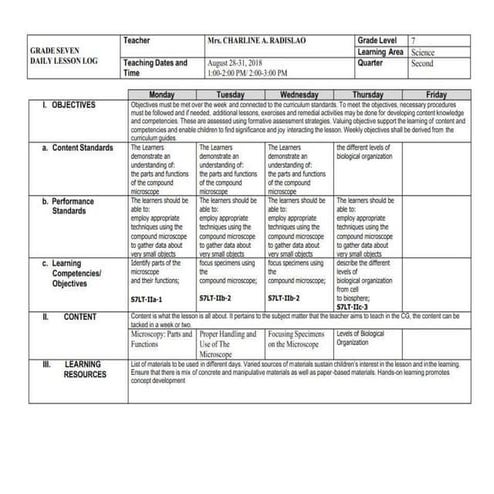Grade-7-Quarter-2-Science 7-DLL-DLP-SCIENCE | PPT