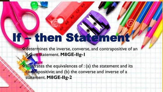 Conditional Statements If Then Statements Ppt