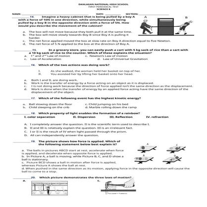 GRADE-8- Q1 sample questions for you and | PDF