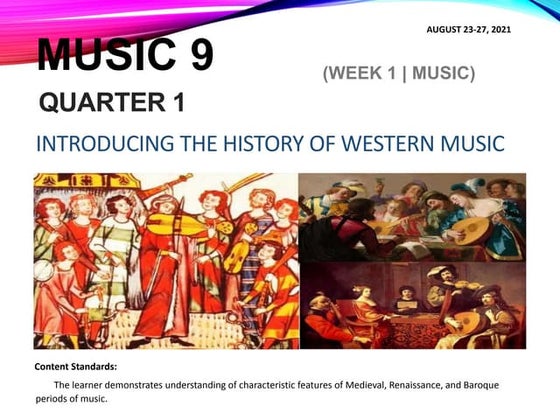 Mapeh 9 week 1 and week 2 lesson | PPTX