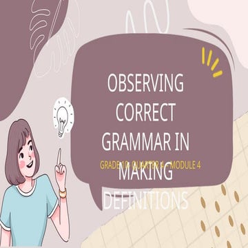 GRADE 10 - Q4 English lesson Powerpoint presentation | PPTX