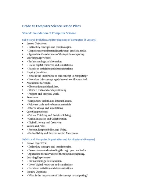 Computational Thinking for class 1 to 10 | PPTX