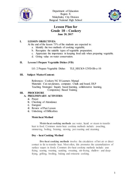 2nd Quarter Examination Cookery -Grade 1010 | DOCX