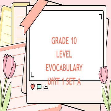 Sadlier Grade 10 Level E Vocabulary.pptx