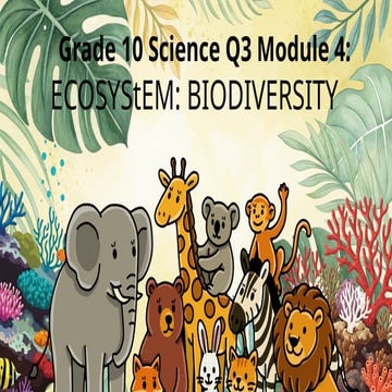 Biodiversity and stability | PPTX