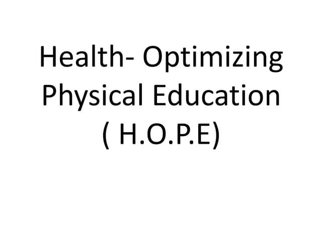 Physical Education and Health 11 and 12 Curriculum Guide | PDF