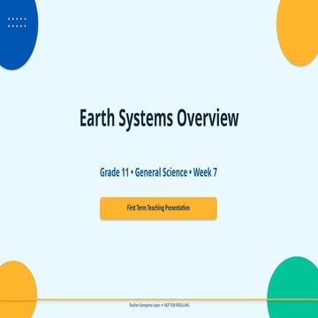 Grade 11 - Earth Systems Overview - Week 7.pptx