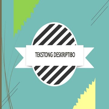 TEKSTONG DESKRIPTIBO - FILIPINO | PPTX