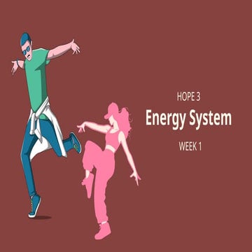 Energy System for all other type of dance | PPTX