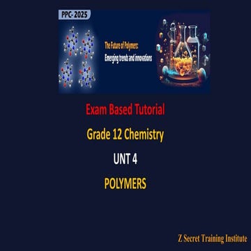 Grade 12 Chem Unit 4 Polymers.pdftudgxyc | PDF