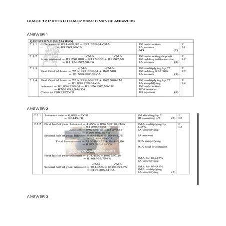 GRADE 12 MATHS LITERACY 2024 FINANCE ANSWERS.pdf