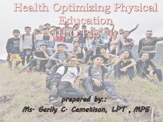Grade 12 Module : Hope 3 Recreational Activities | DOCX