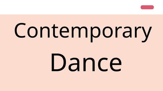 Modern and Contemporary dance | PPTX