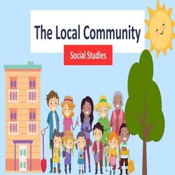 Social Studies - Natural and Built Features of Local Community | PPTX