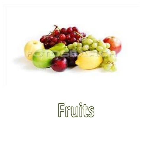 learn the fruits | PPT