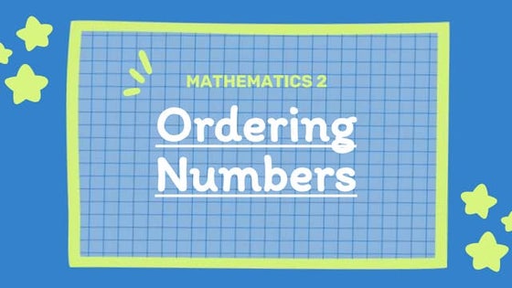 Ordering and Comparing Numbers (Math 4) | PPTX
