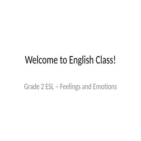 Grade-2 - ESL - Feelings - Lesson -.pptx