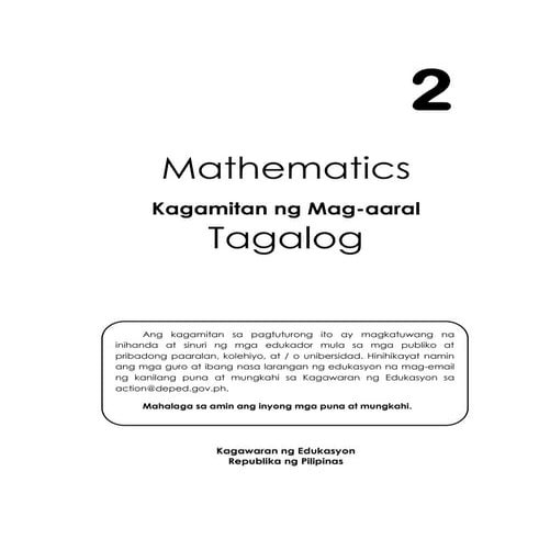 Grade 2 learning_math lmmodule_in_mathematics | PDF