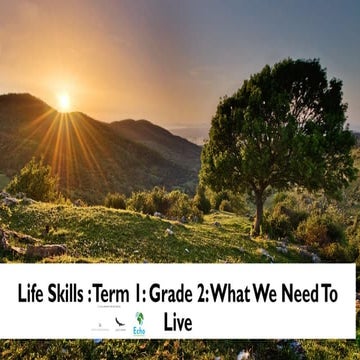 Grade 2 What We Need to Live .powerpoint | PPTX