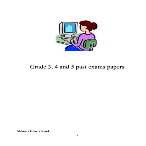 Past exam papers for grade three, four & five | DOC