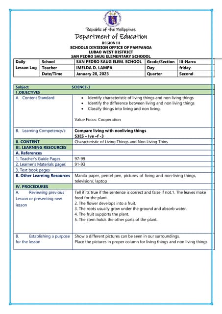 COT Lesson Plan in Science 6 Q2 W6 .docx