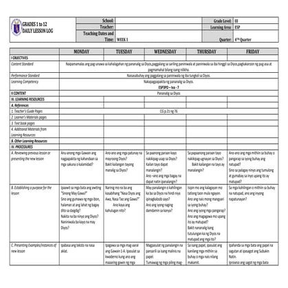 Grade 3 DLL ESP 3 Q4 Week 1.docx