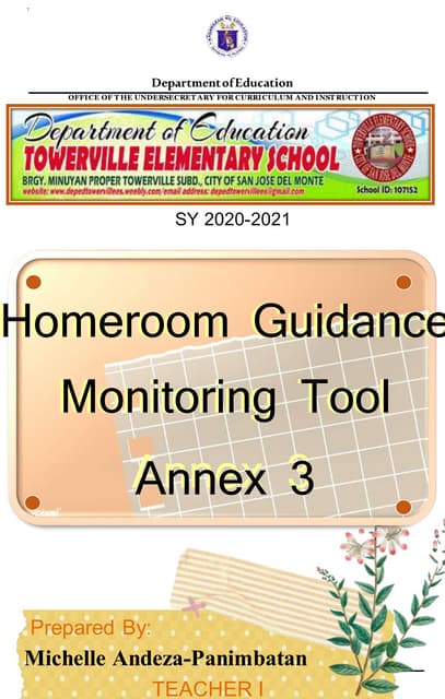 HOMEROOM GUIDANCE LEARNER’S DEVELOPMENT ASSESSMENT (Grade 4-6 ...