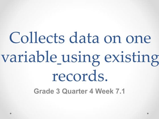 COT 4 Learning Plan: Collecting and Organizing Data using Tables-Grade 4 Mathematics | PDF