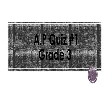 Araling Panlipunan_Grade 3_Quiz#1.powerpoint | PPTX