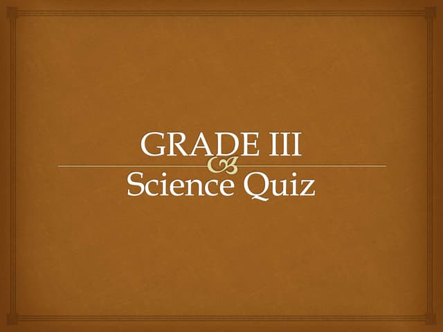 Grade 3 quiz bee | PPTX