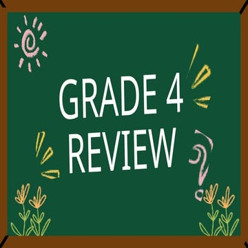 GRADE 4 REVIEW.pptxjejwiwiwiwiwiwkwkkeiekeieieke | PPTX