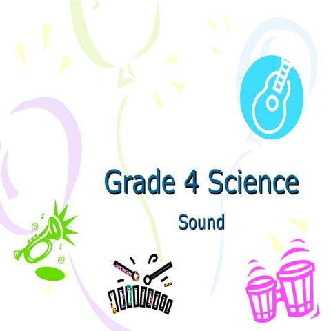 Grade 4 science sound unit | DOC