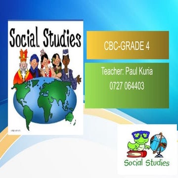 grade 4 CBC SOCIAL STUDIES ABOUT GOVERNMENT OF KENYA | PPTX