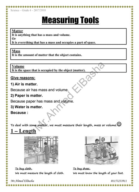 Scientific tools measuring volume | PPSX | Chemistry | Science