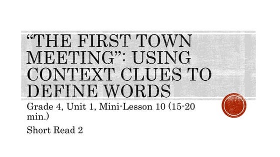 Grade 5, unit 5, week 2, lesson 7 | PPT